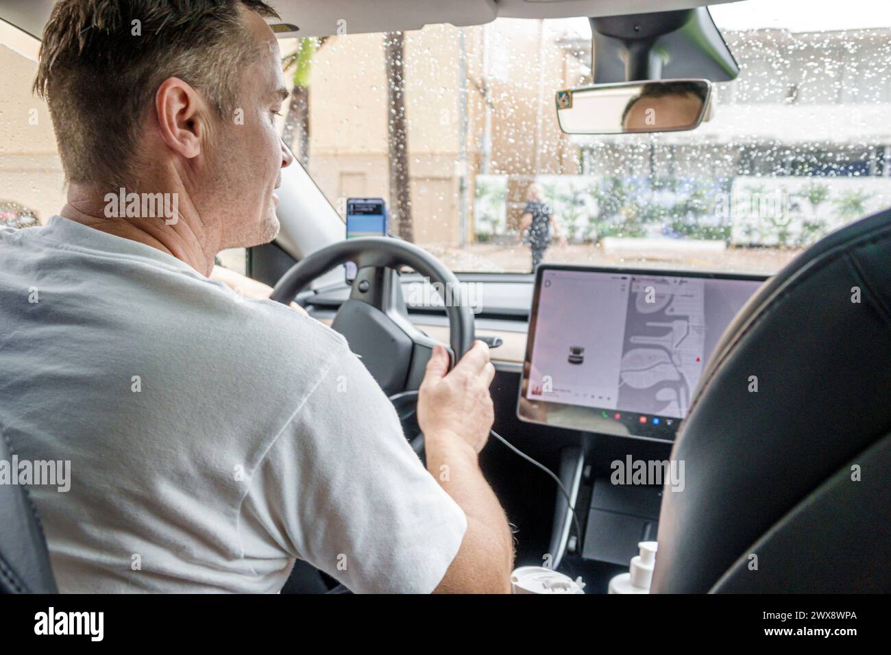 Miami Beach Florida,Uber driver,man men male,adult adults,resident ...