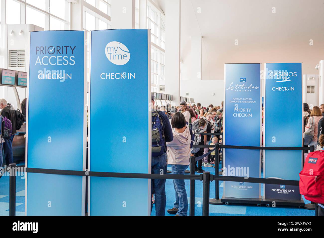 Miami Florida,PortMiami Port of Miami,Norwegian Cruise Line Terminal B,7-day Caribbean,inside ...