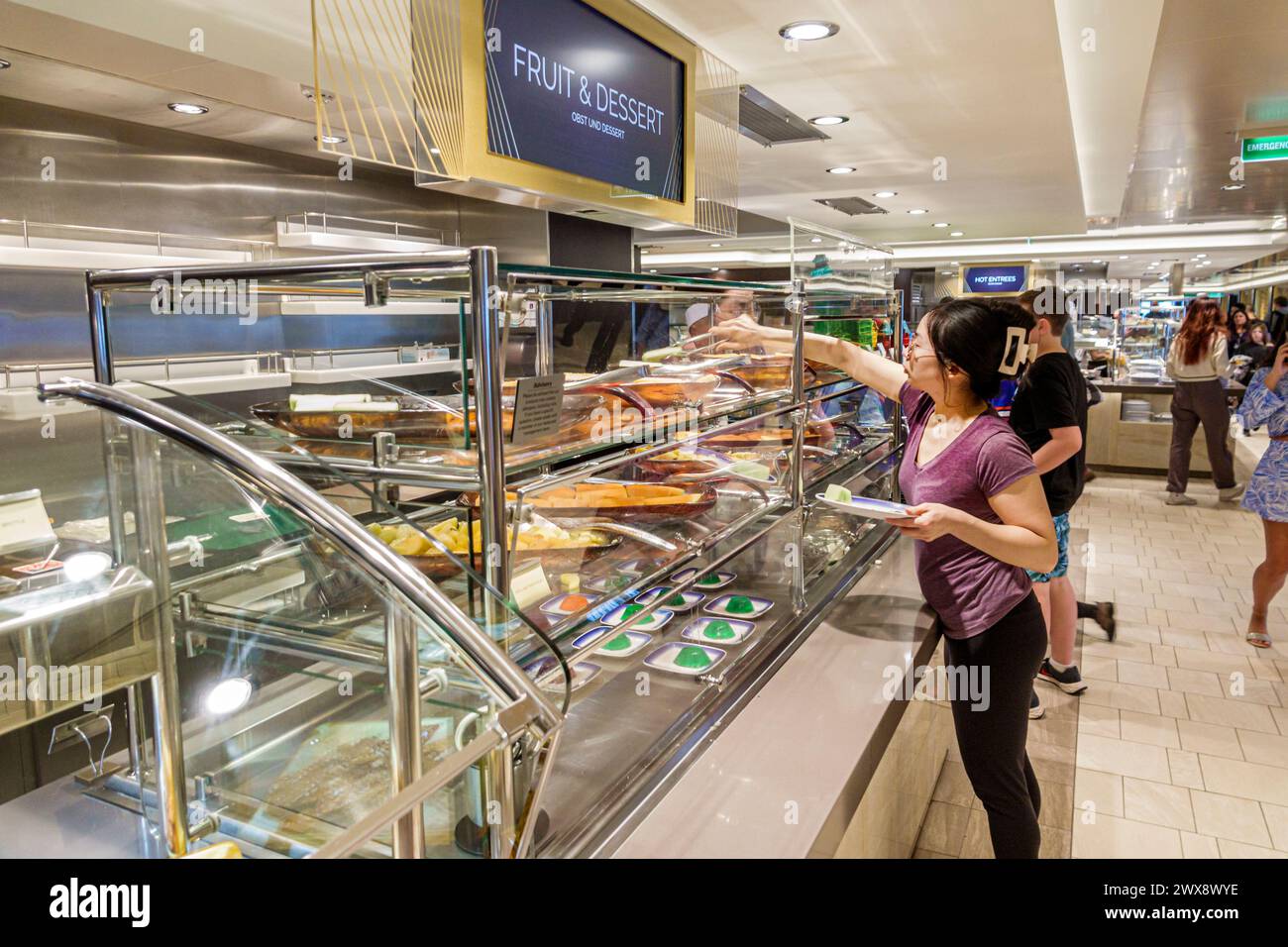 Miami Florida,PortMiami Port of Miami,onboard inside interior,Norwegian Joy Cruise Line ship,7 ...