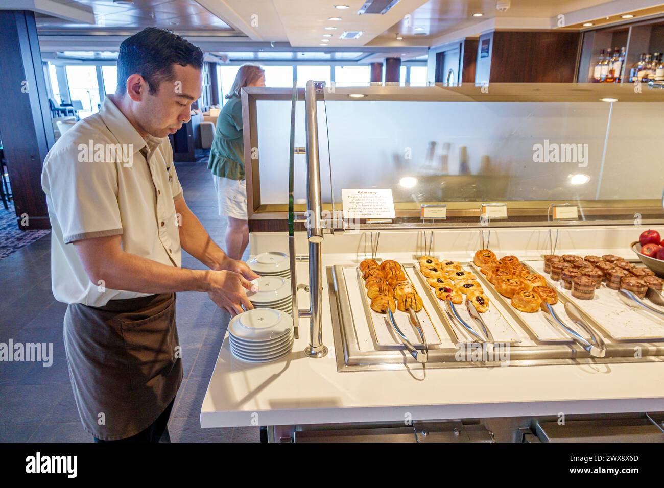 Miami Florida,PortMiami Port of Miami,onboard inside interior,Norwegian Joy Cruise Line ship,7 ...