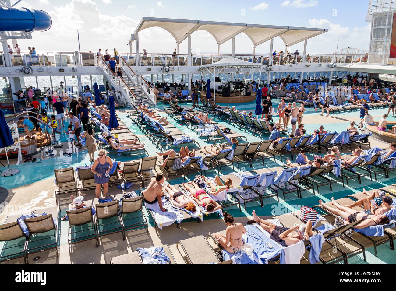 Miami Florida,PortMiami Port of Miami,onboard inside interior,Norwegian ...
