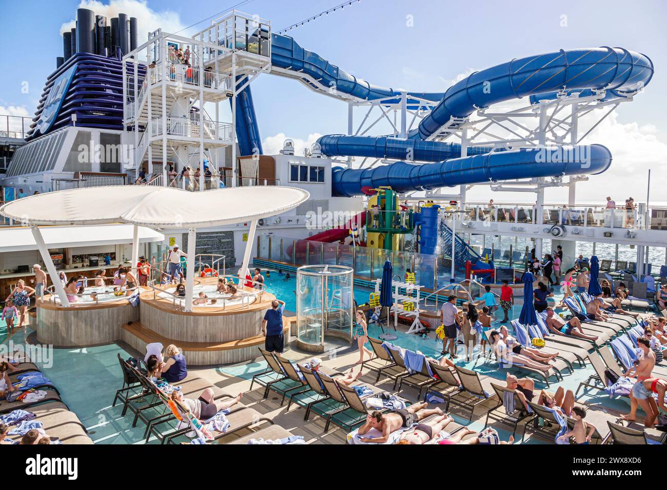 Miami Florida,PortMiami Port of Miami,onboard inside interior,Norwegian ...