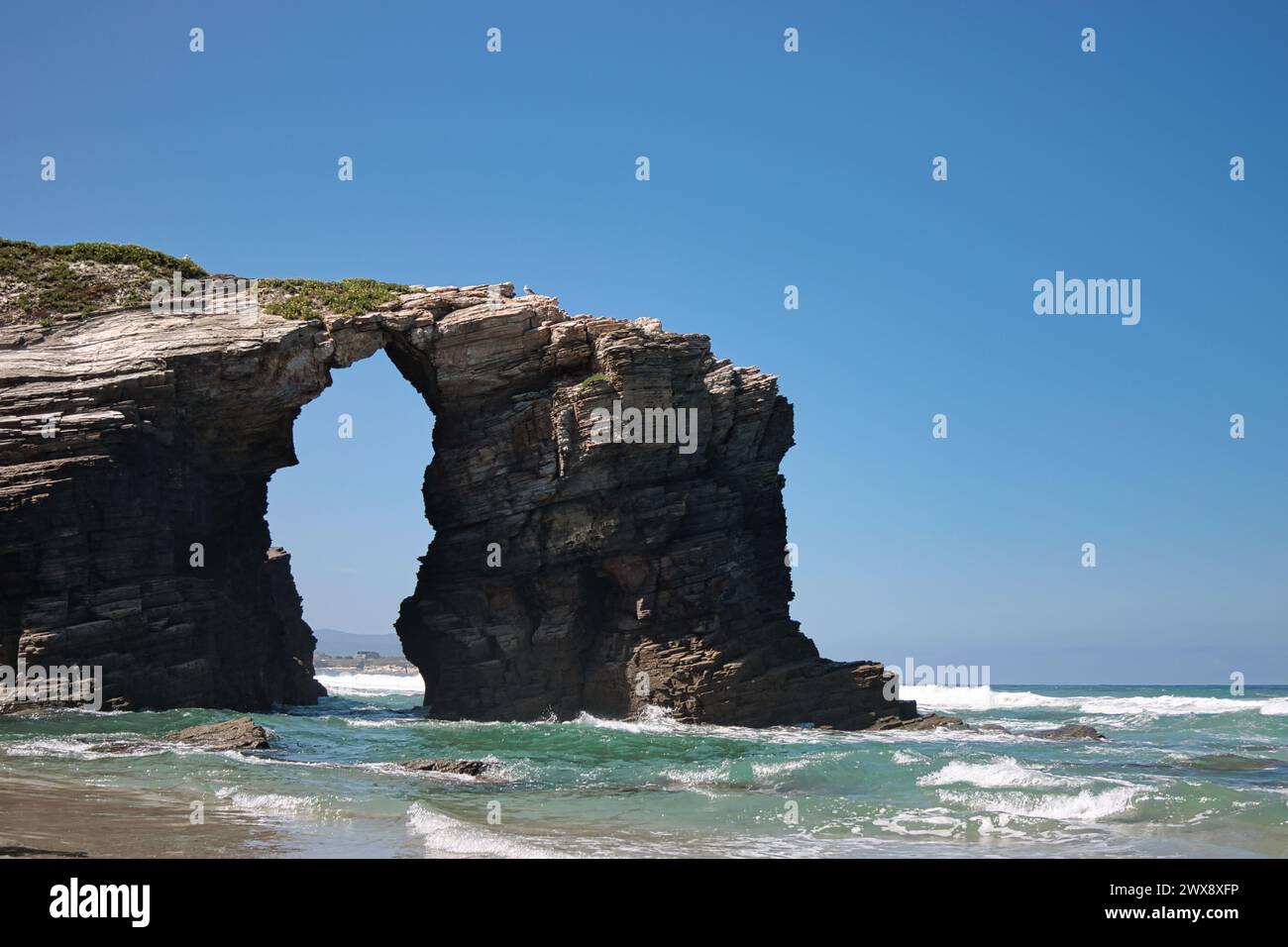 Beach of the Cathedrals, main and most known arch Stock Photo - Alamy