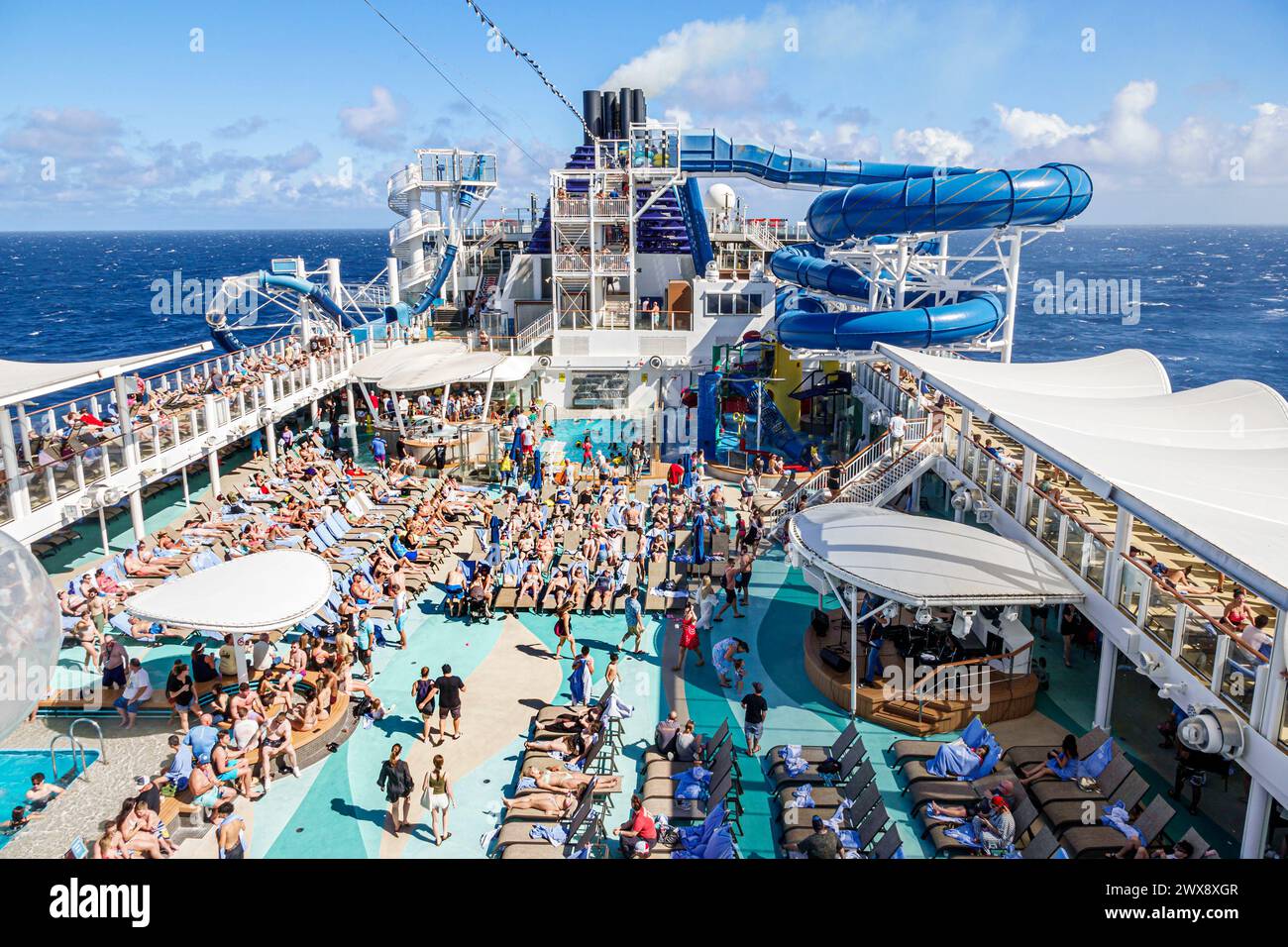 Miami Florida,PortMiami Port of Miami,onboard inside interior,Norwegian ...