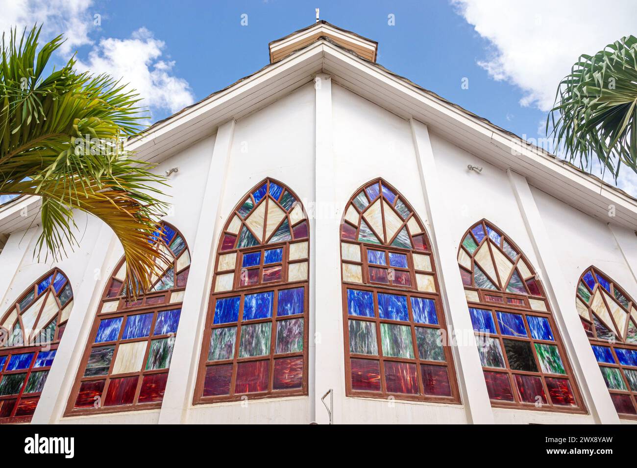 Port Roatan Honduras,Coxen Hole,Bay Islands,Main Street,First Baptist ...