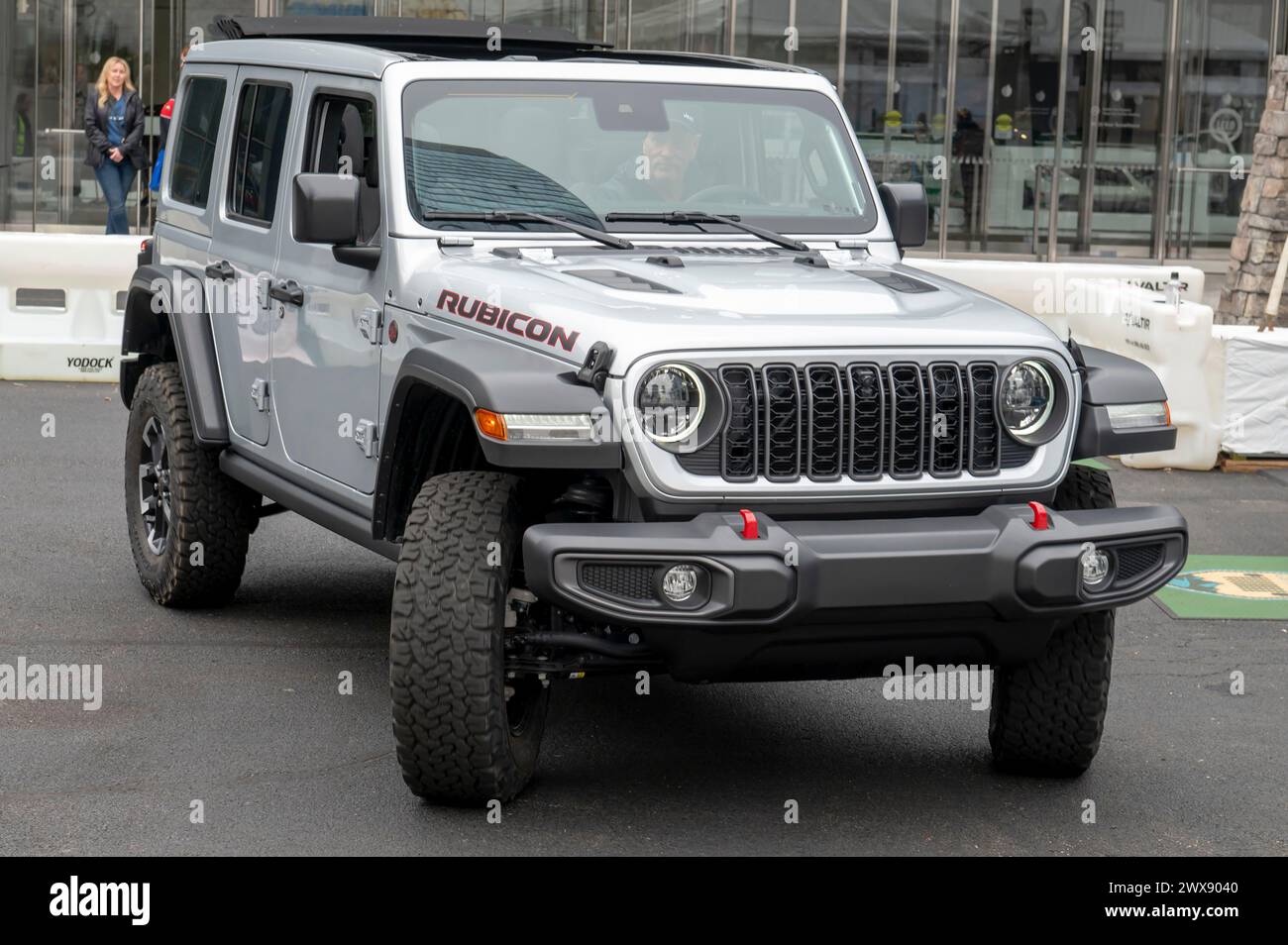 New York, United States. 27th Mar, 2024. People ride different Jeep ...