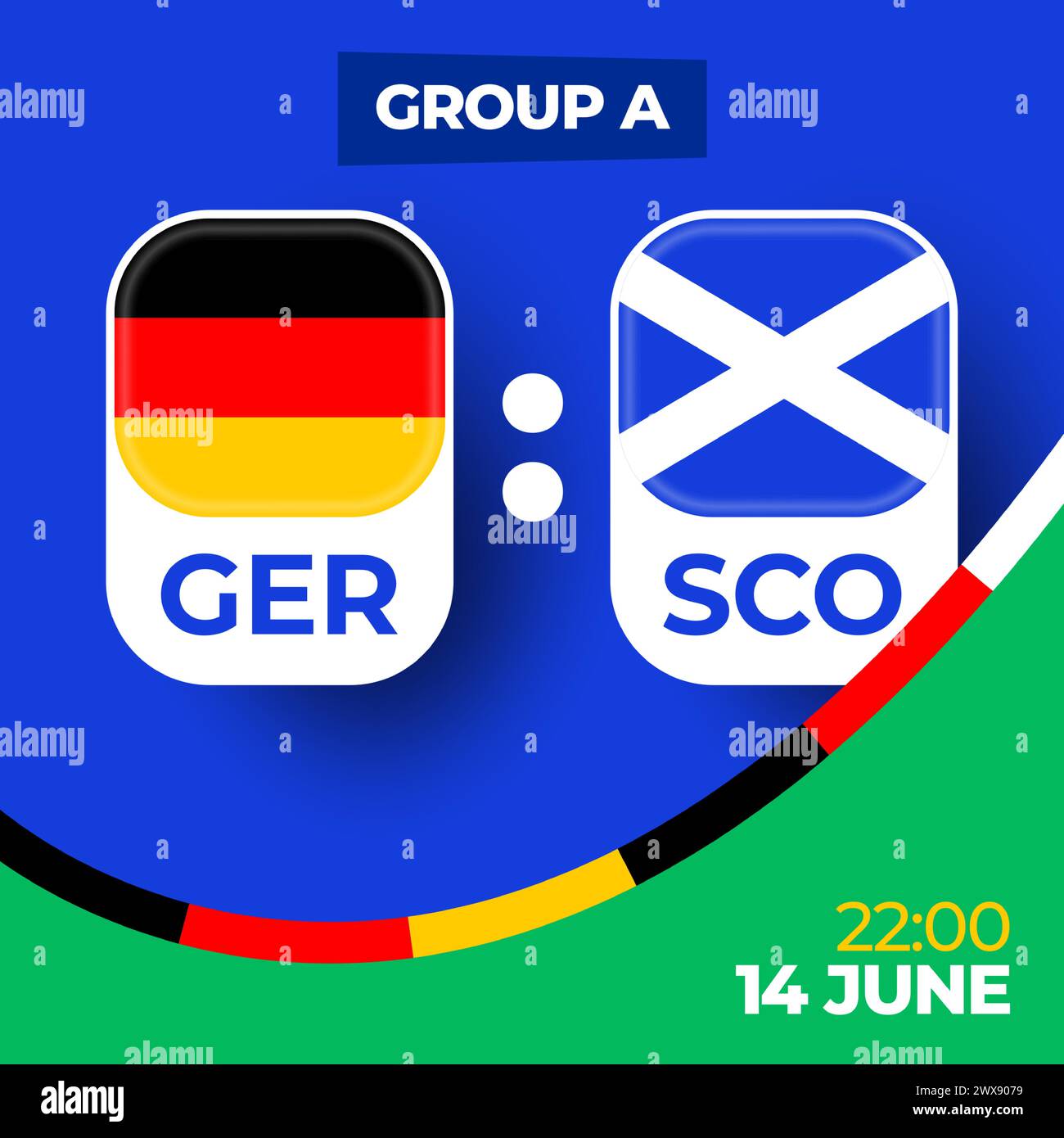 germany vs scotland football 2024 match versus. 2024 group stage ...