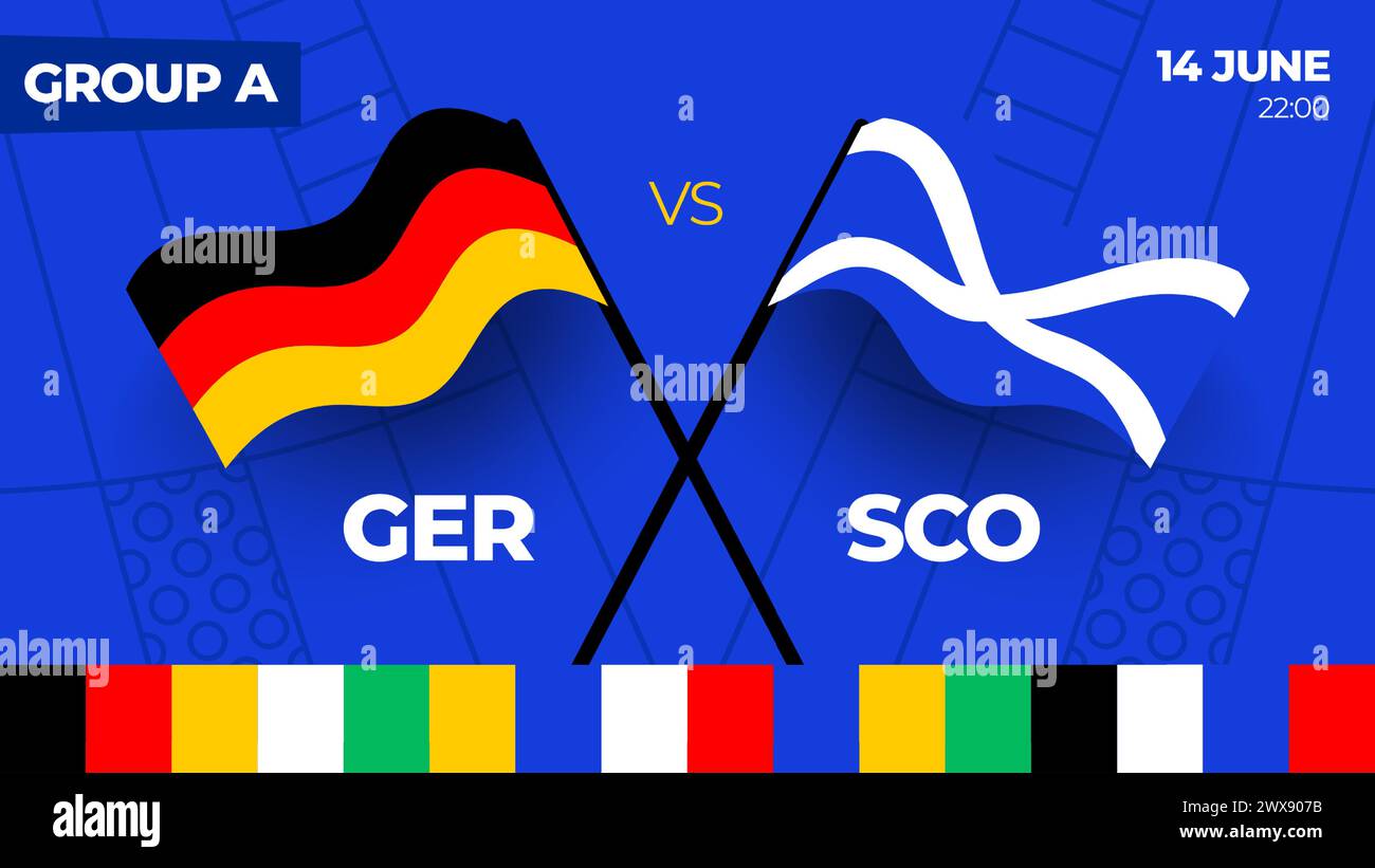 germany vs scotland football 2024 match versus. 2024 group stage ...