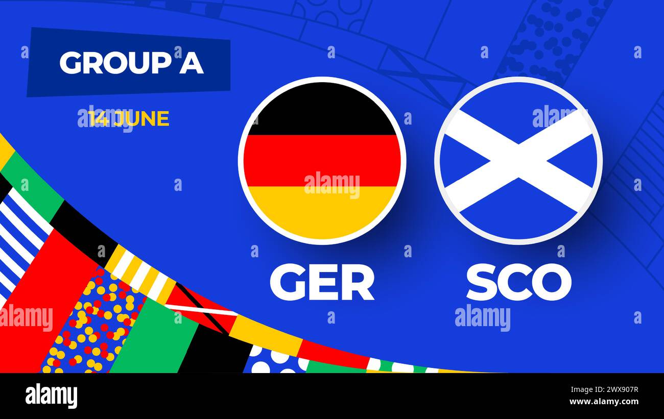 germany vs scotland football 2024 match versus. 2024 group stage ...