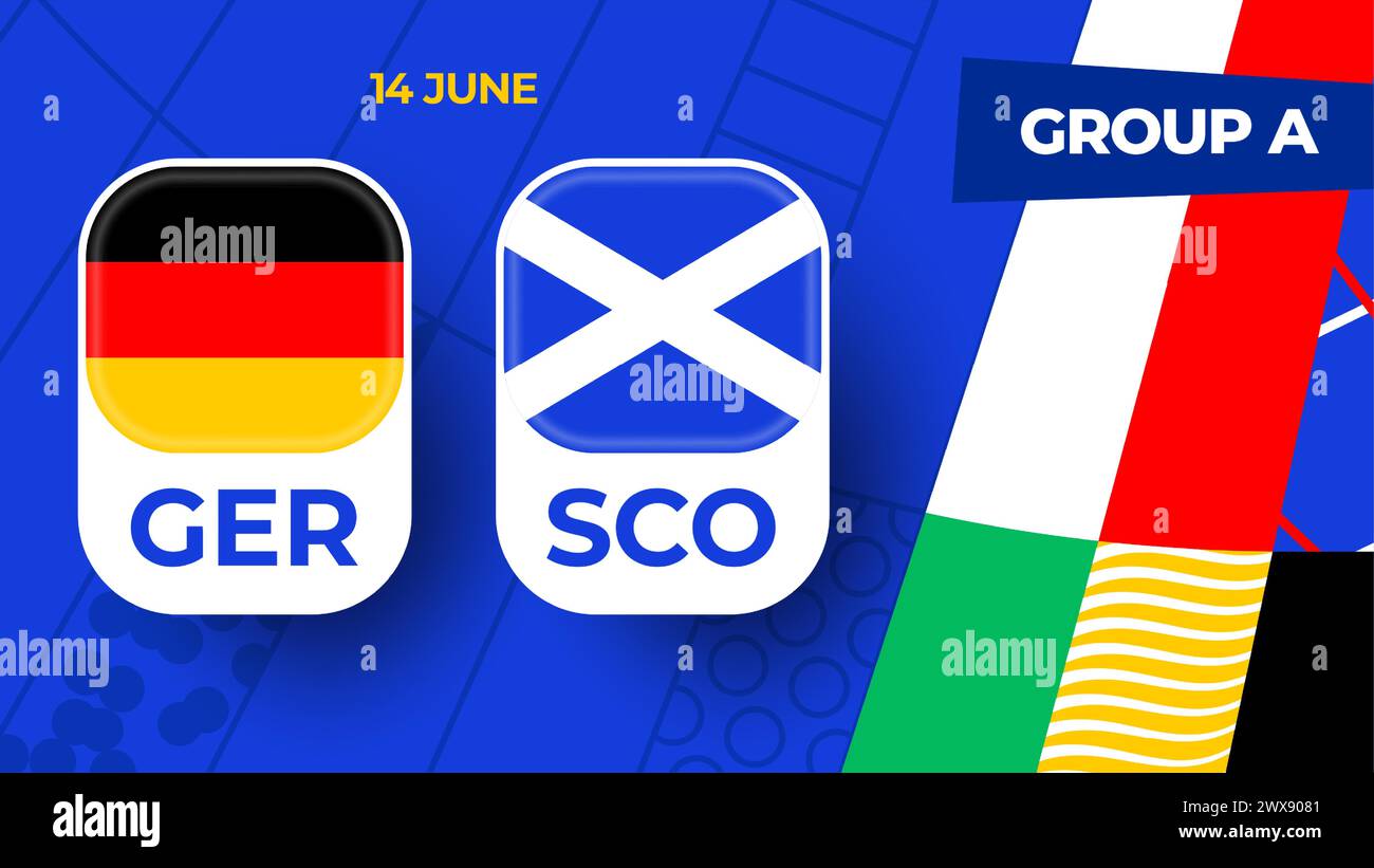 germany vs scotland football 2024 match versus. 2024 group stage ...