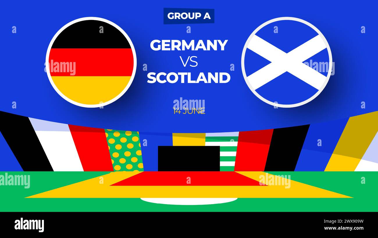 germany vs scotland football 2024 match versus. 2024 group stage ...