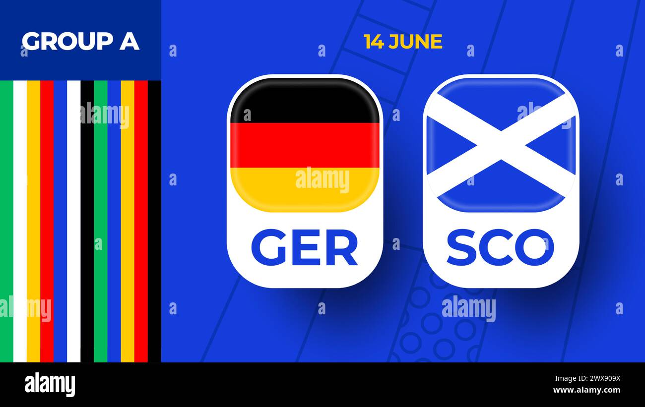 germany vs scotland football 2024 match versus. 2024 group stage ...