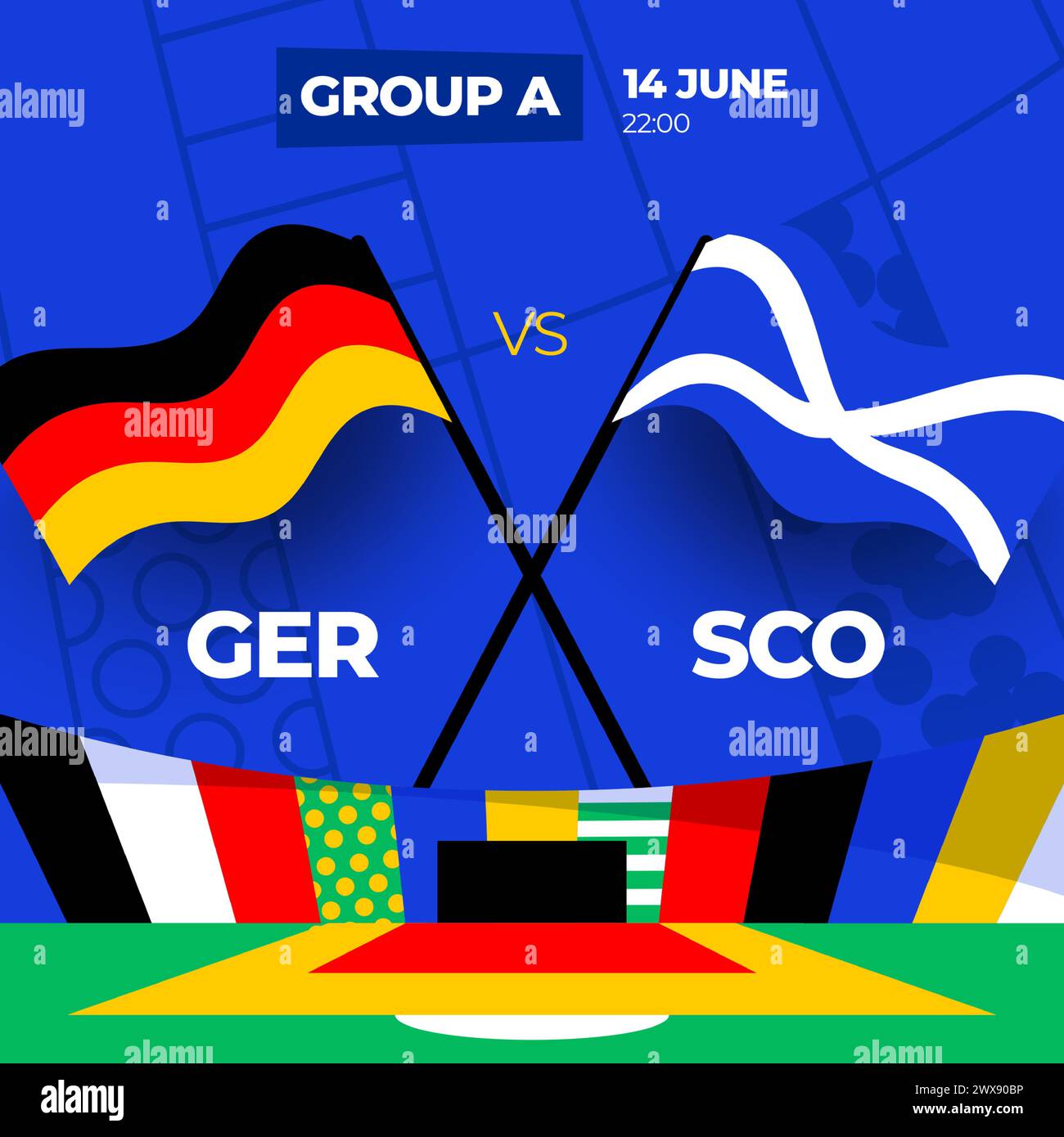 germany vs scotland football 2024 match versus. 2024 group stage ...