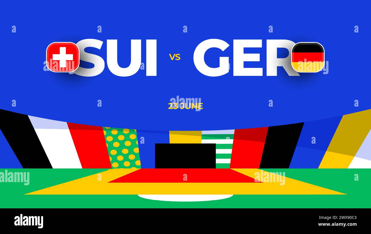 Switzerland vs Germany football 2024 match versus. 2024 group stage ...