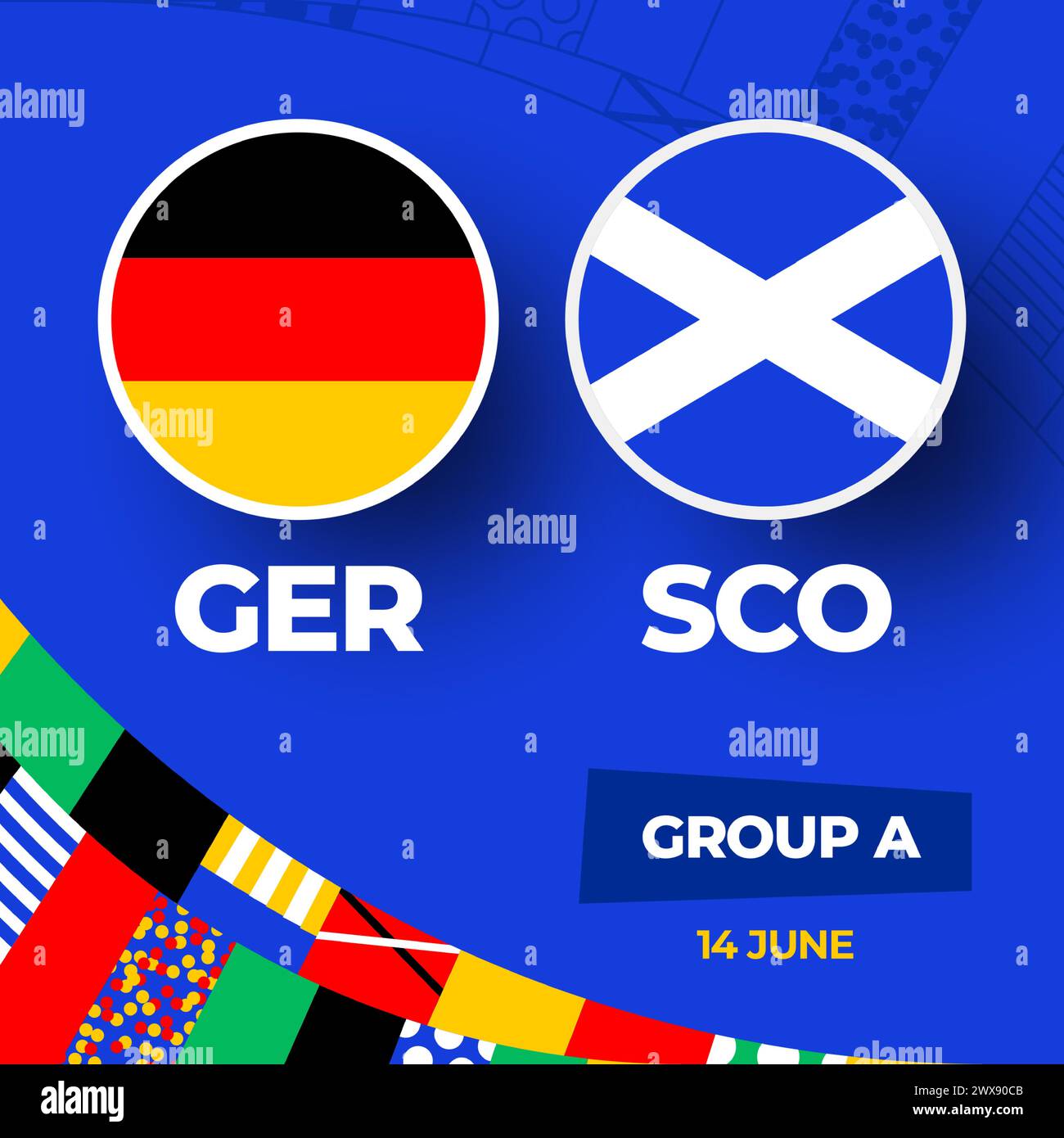 germany vs scotland football 2024 match versus. 2024 group stage ...