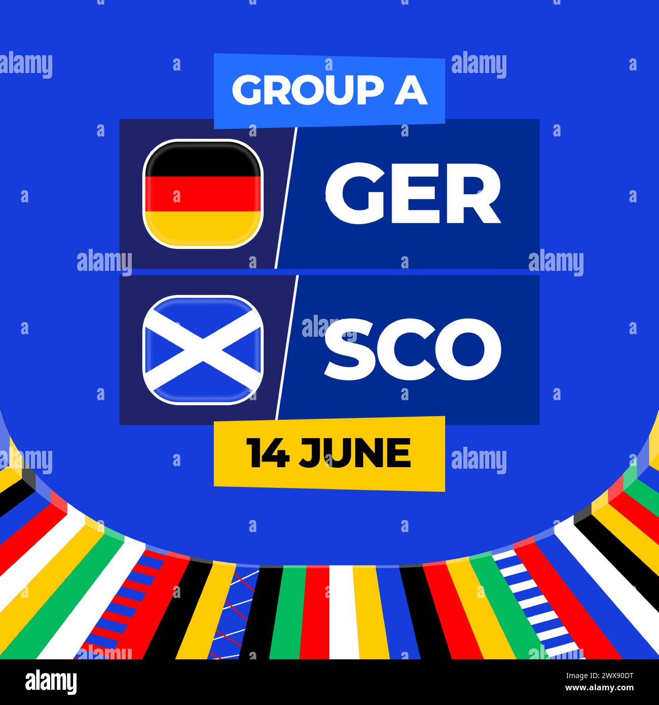 germany vs scotland football 2024 match versus. 2024 group stage ...
