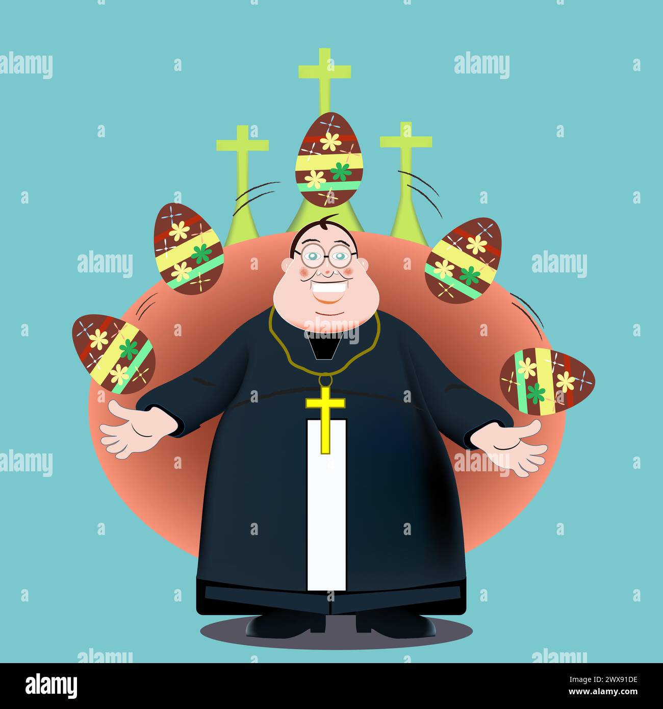 Easter orthodox priest Stock Vector Images - Alamy