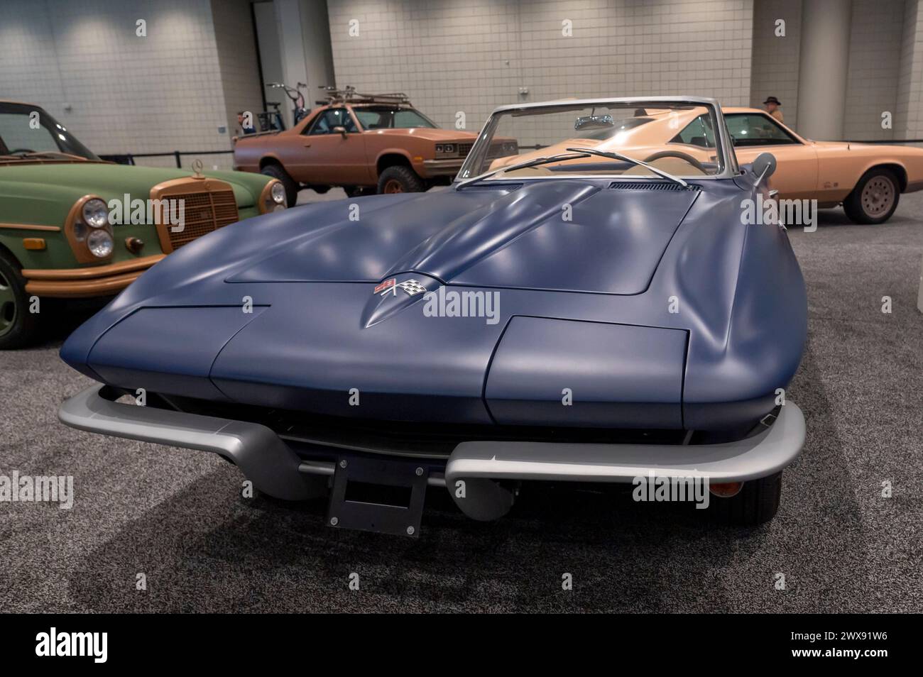 New York, United States. 27th Mar, 2024. A 1965 Chevrolet Corvette one ...