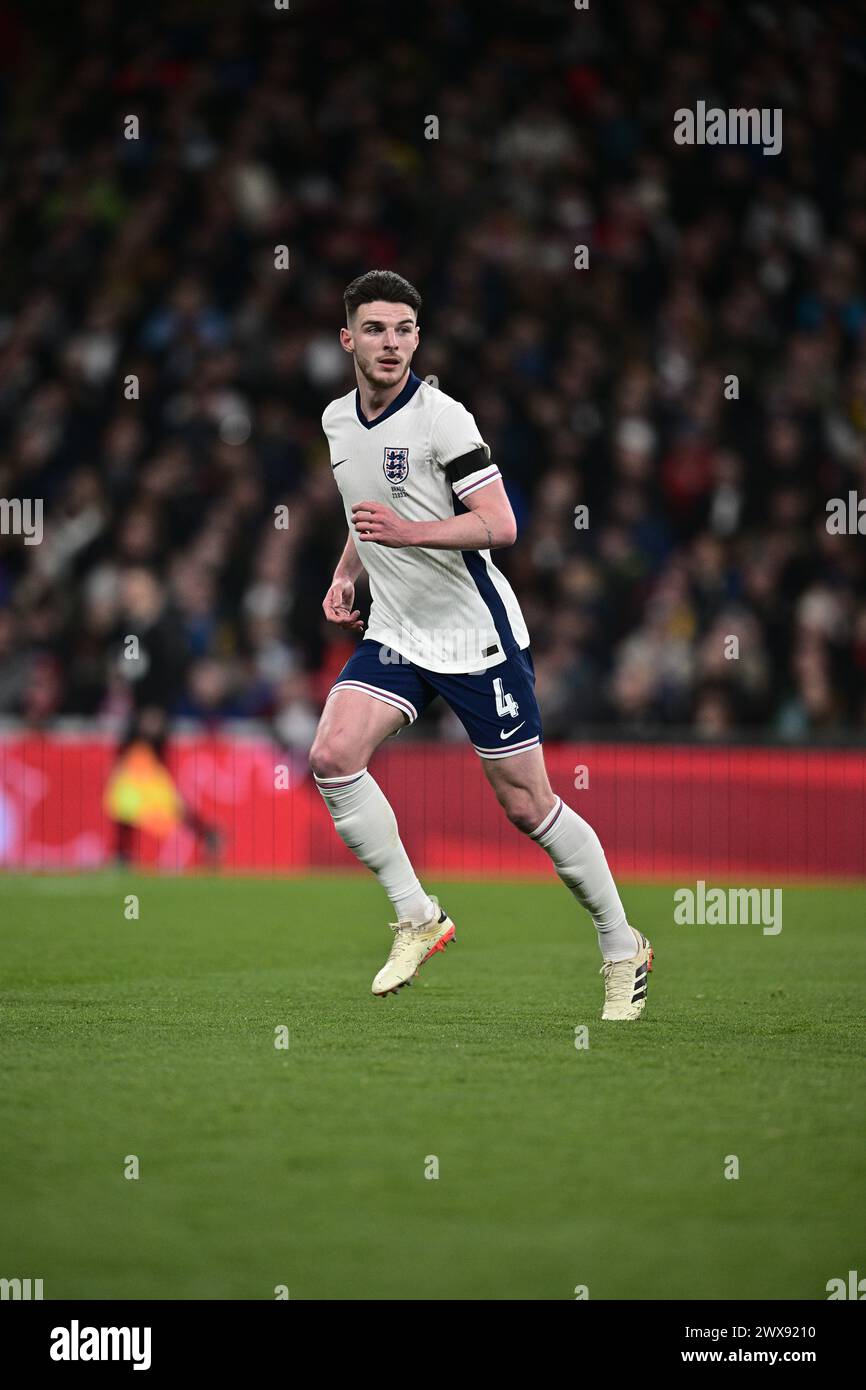 LONDON, ENGLAND - MARCH 23: Decland Rice of England in home kit, full ...