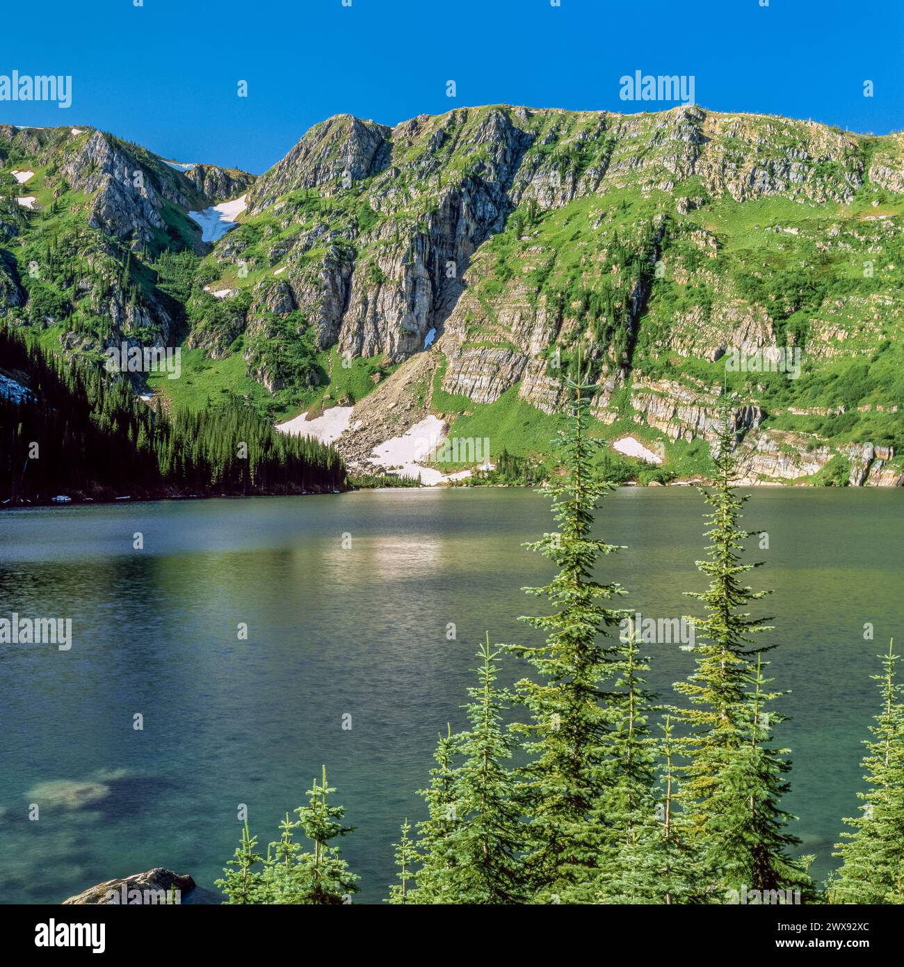 heart lake in the bitterroot mountains near superior, montana Stock ...