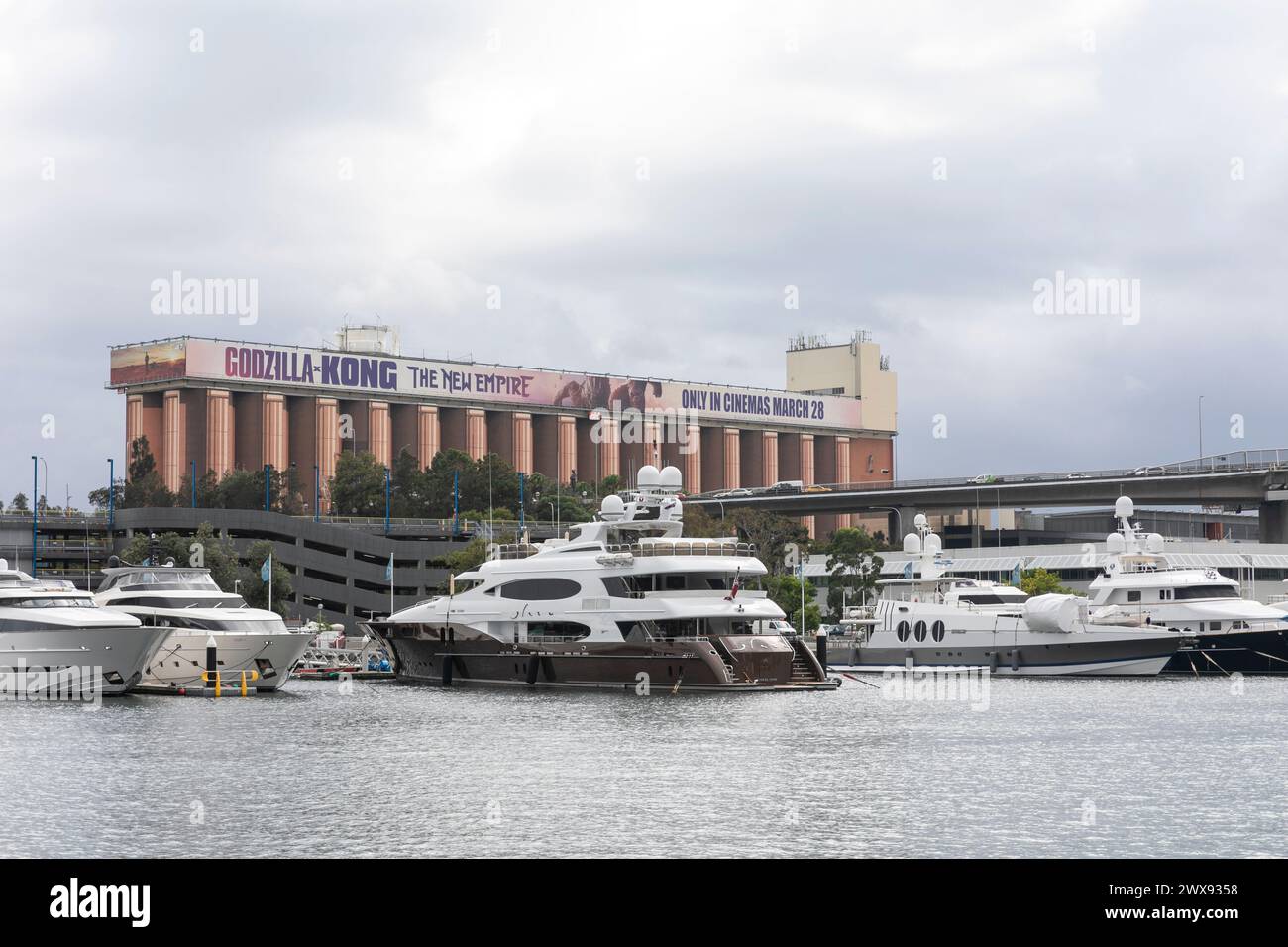 Sydney,Australia luxury superyacht moored at the Sydney superyacht ...