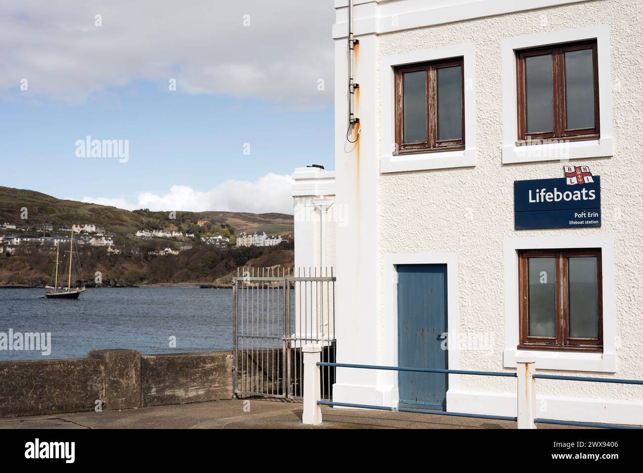 Port Erin lifeboat Station Stock Photo - Alamy