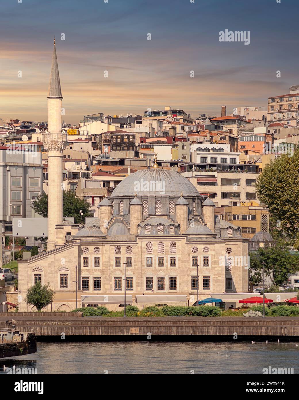 The historical Sokollu Mehmed Pasha Mosque by the waterfront in ...