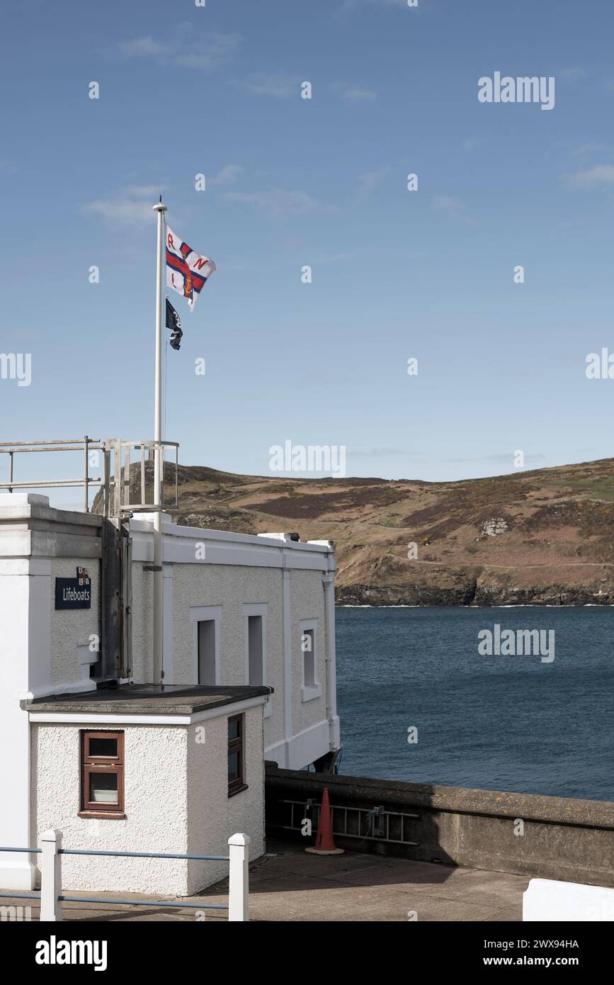 Port Erin lifeboat Station Stock Photo - Alamy