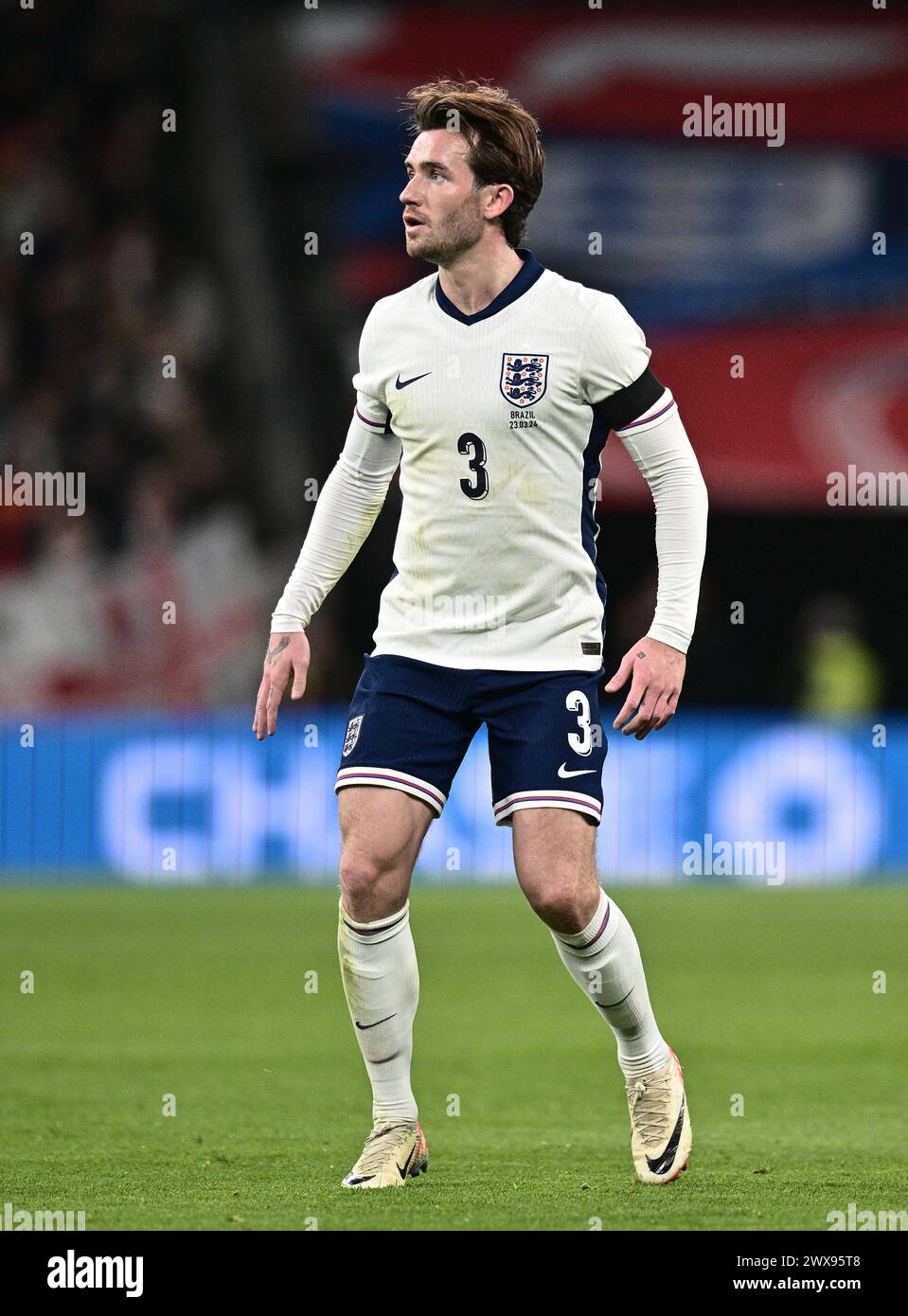 LONDON, ENGLAND - MARCH 23: Ben Chilwell of England during the ...