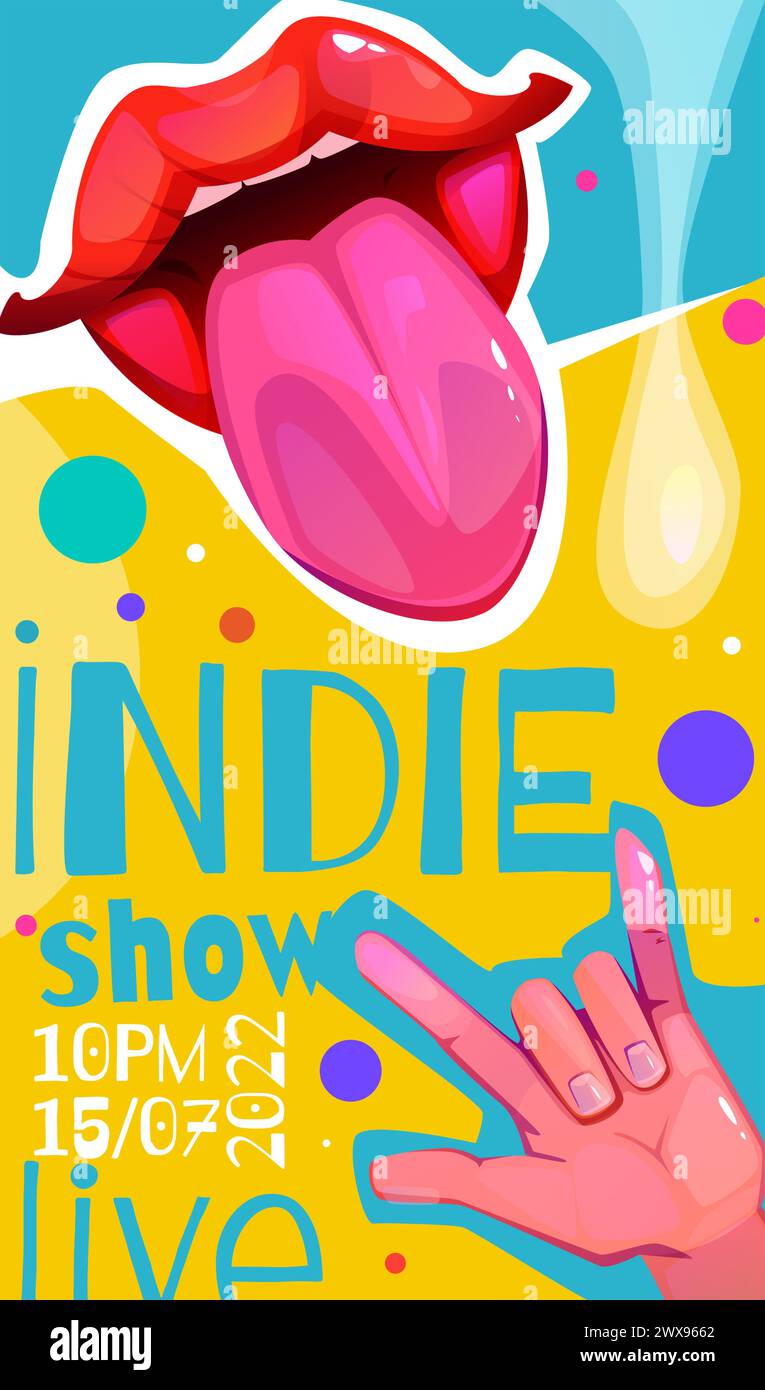 Indie music poster hi-res stock photography and images - Alamy