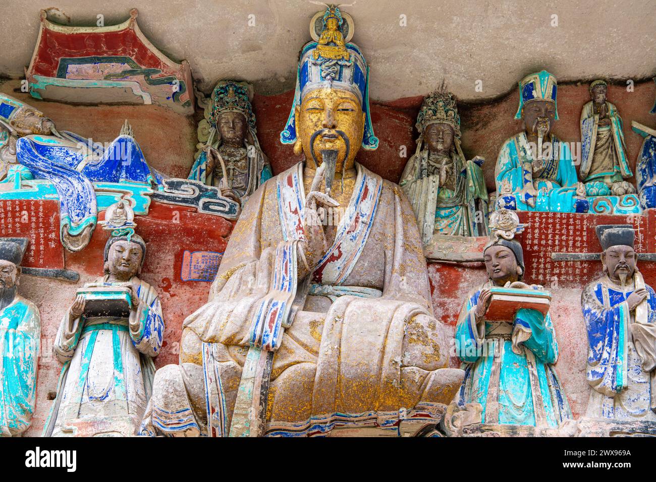 JANUARY 25, 2021, DAZU, CHINA: Ancient Rock-Caved Sculptures at Dazu ...
