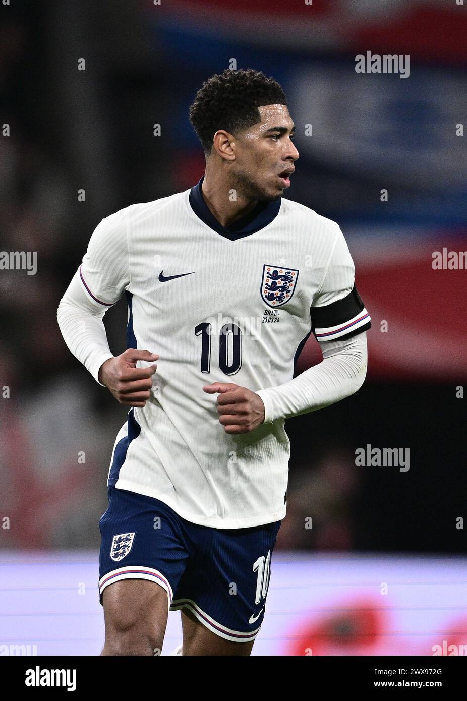 LONDON, ENGLAND - MARCH 23: Jude Bellingham of England during the ...