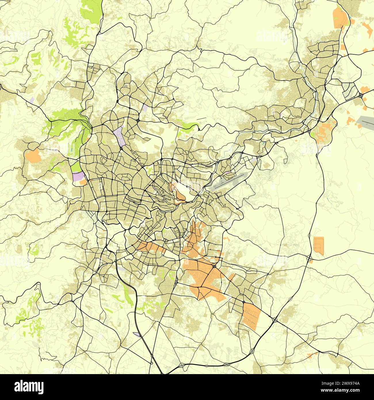 City map of Amman Jordan Stock Vector Image & Art - Alamy