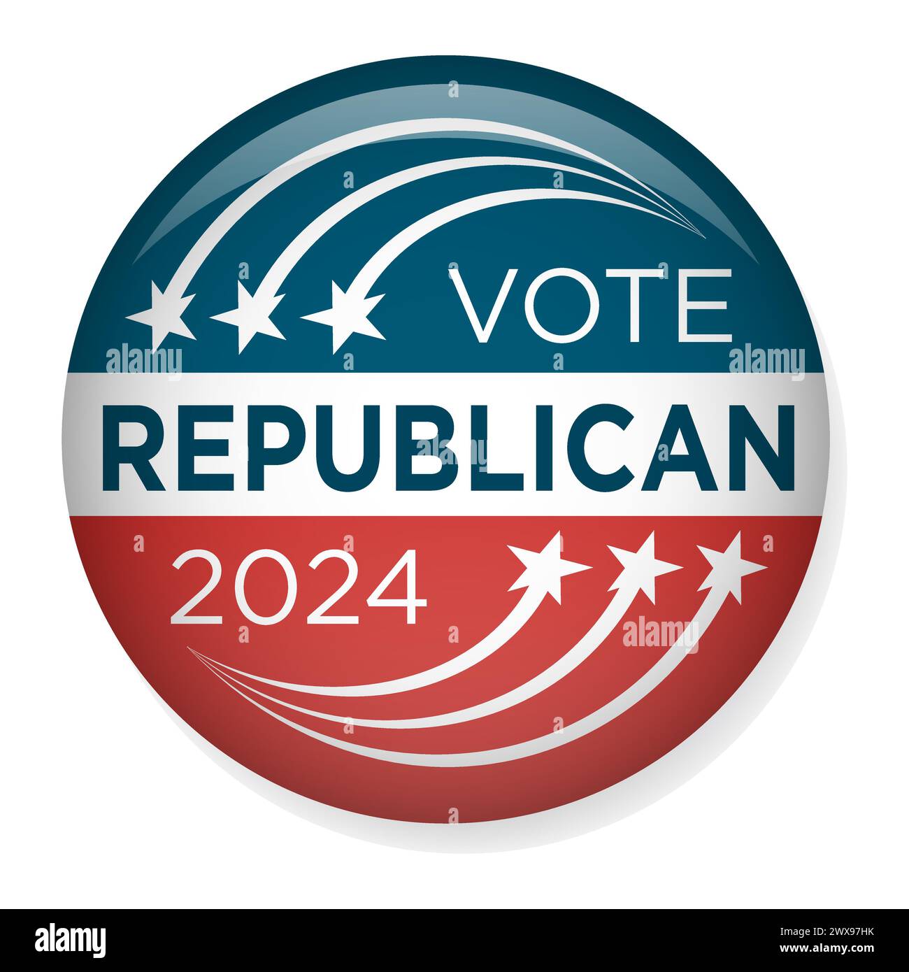 Voting 2024 Icon - Vote, Government, and Patriotic Symbolism and Colors ...