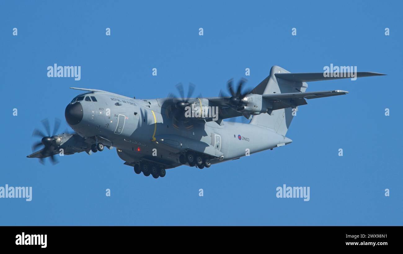 The Royal Air Force Airbus A400M Atlas ZM403 Stock Photo - Alamy