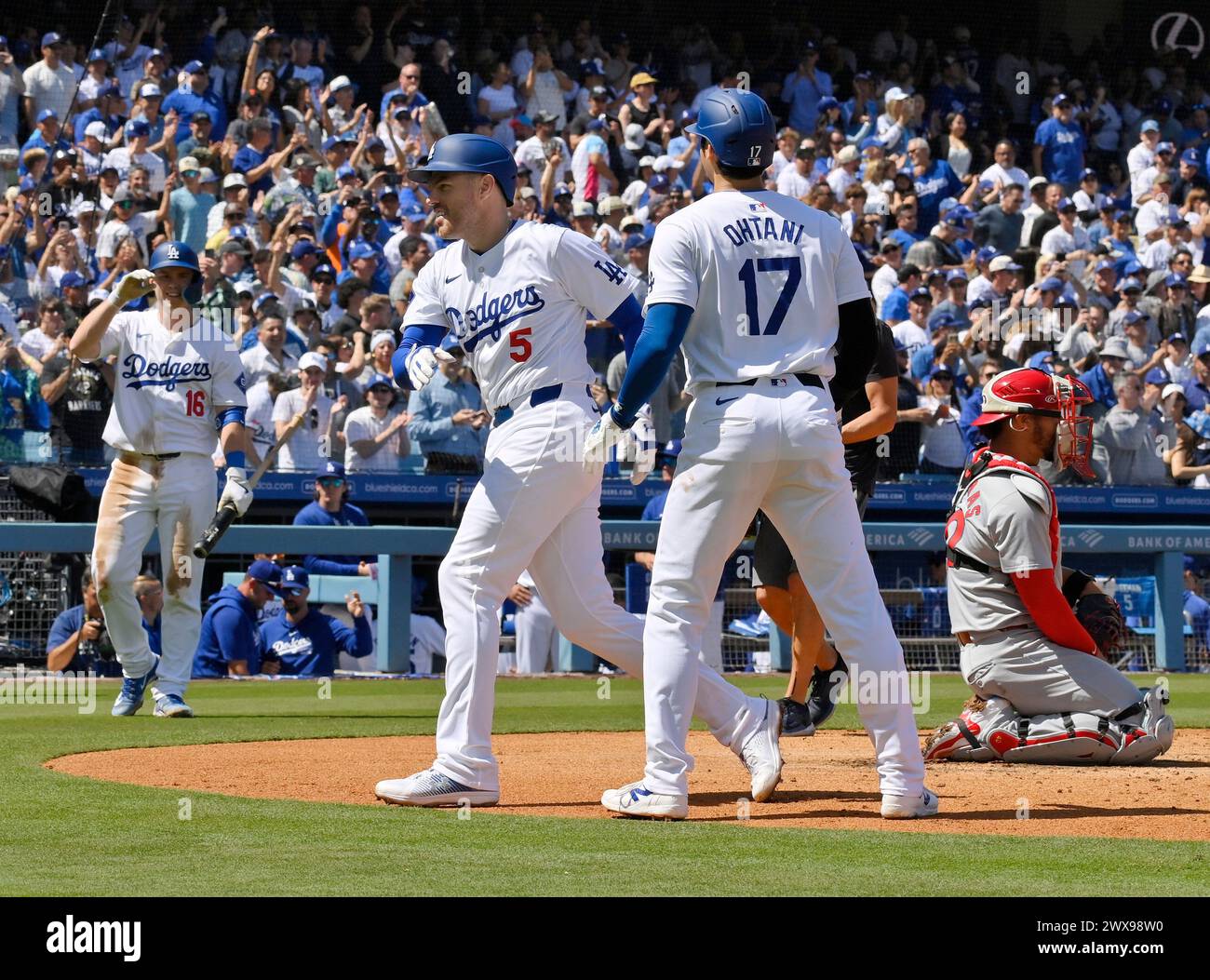 Los Angeles, United States. 28th Mar, 2024. Los Angeles Dodgers first ...