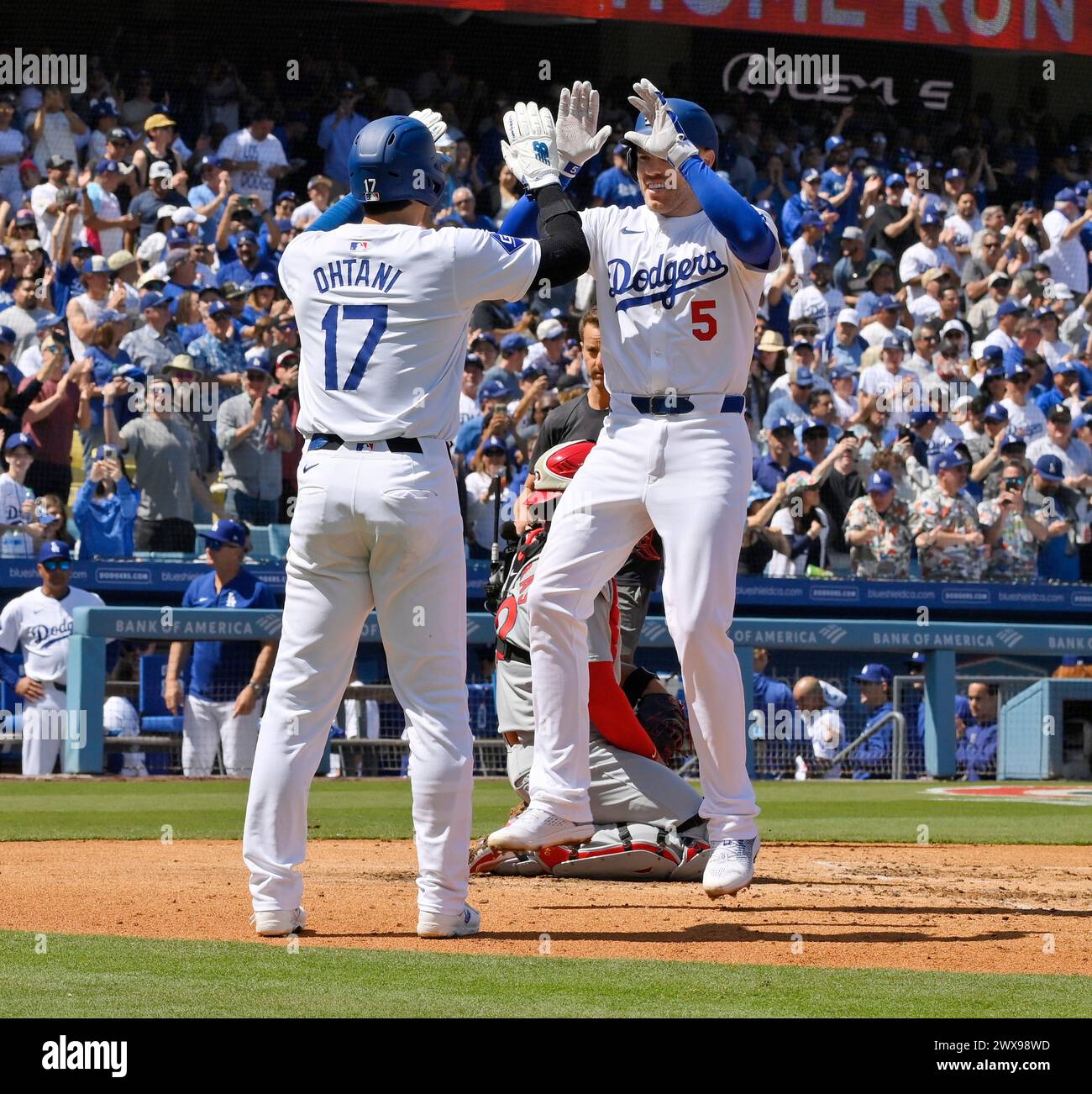 Los Angeles, United States. 28th Mar, 2024. Los Angeles Dodgers first ...