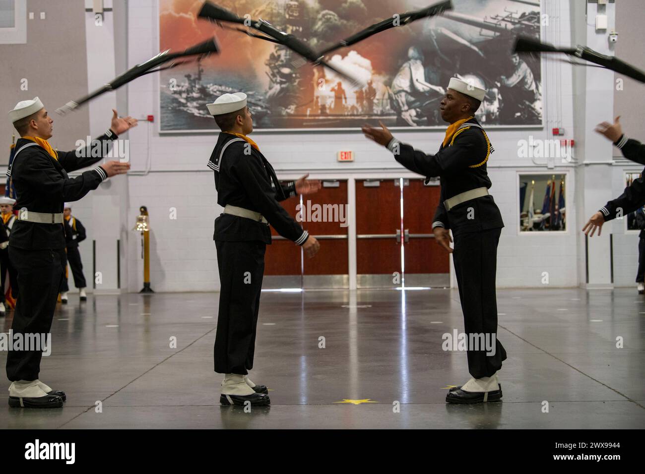 Great Lakes, Illinois, USA. 28th Mar, 2024. A member of the recruit ...