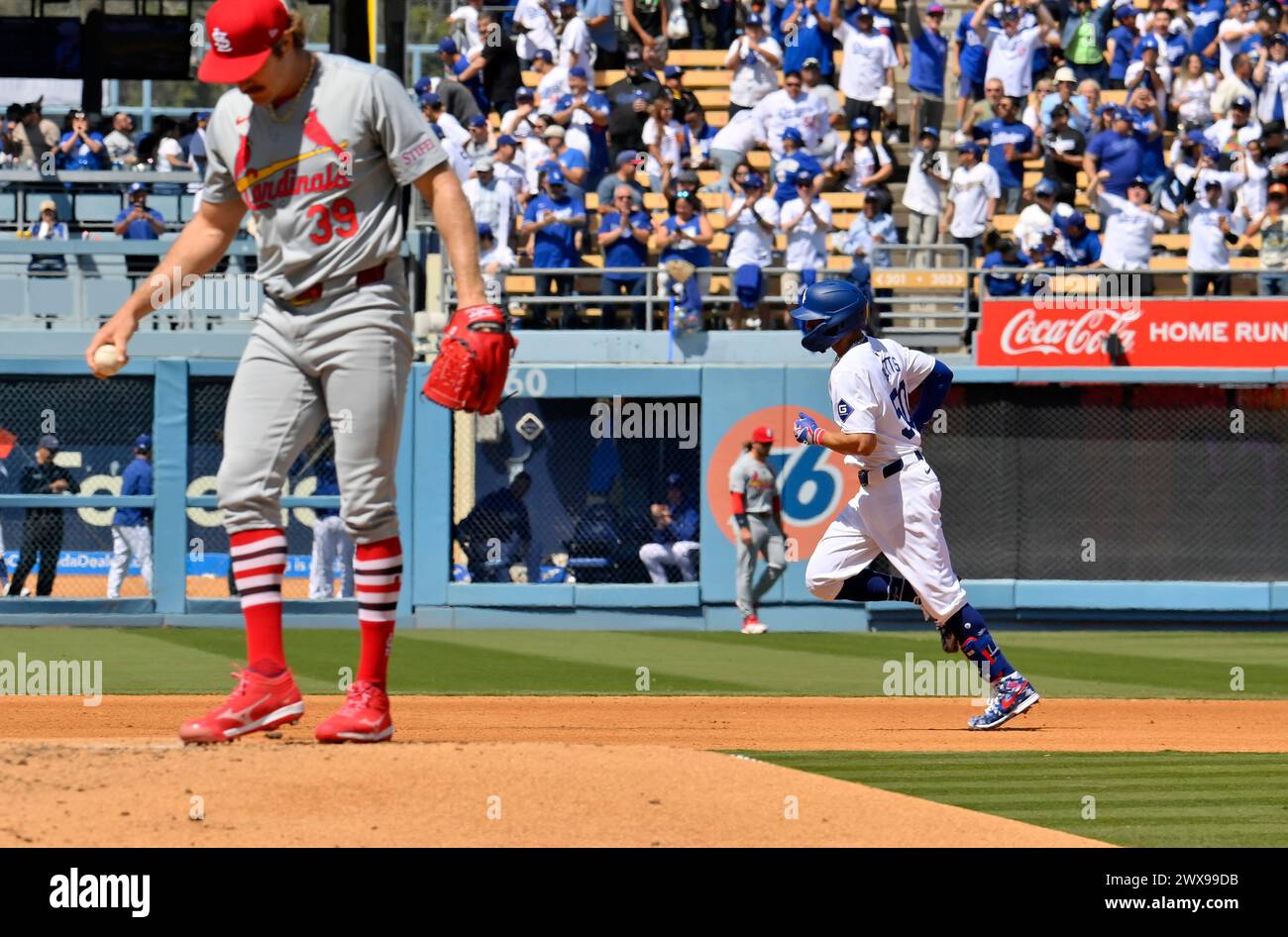 Los Angeles, United States. 28th Mar, 2024. Los Angeles Dodgers short ...