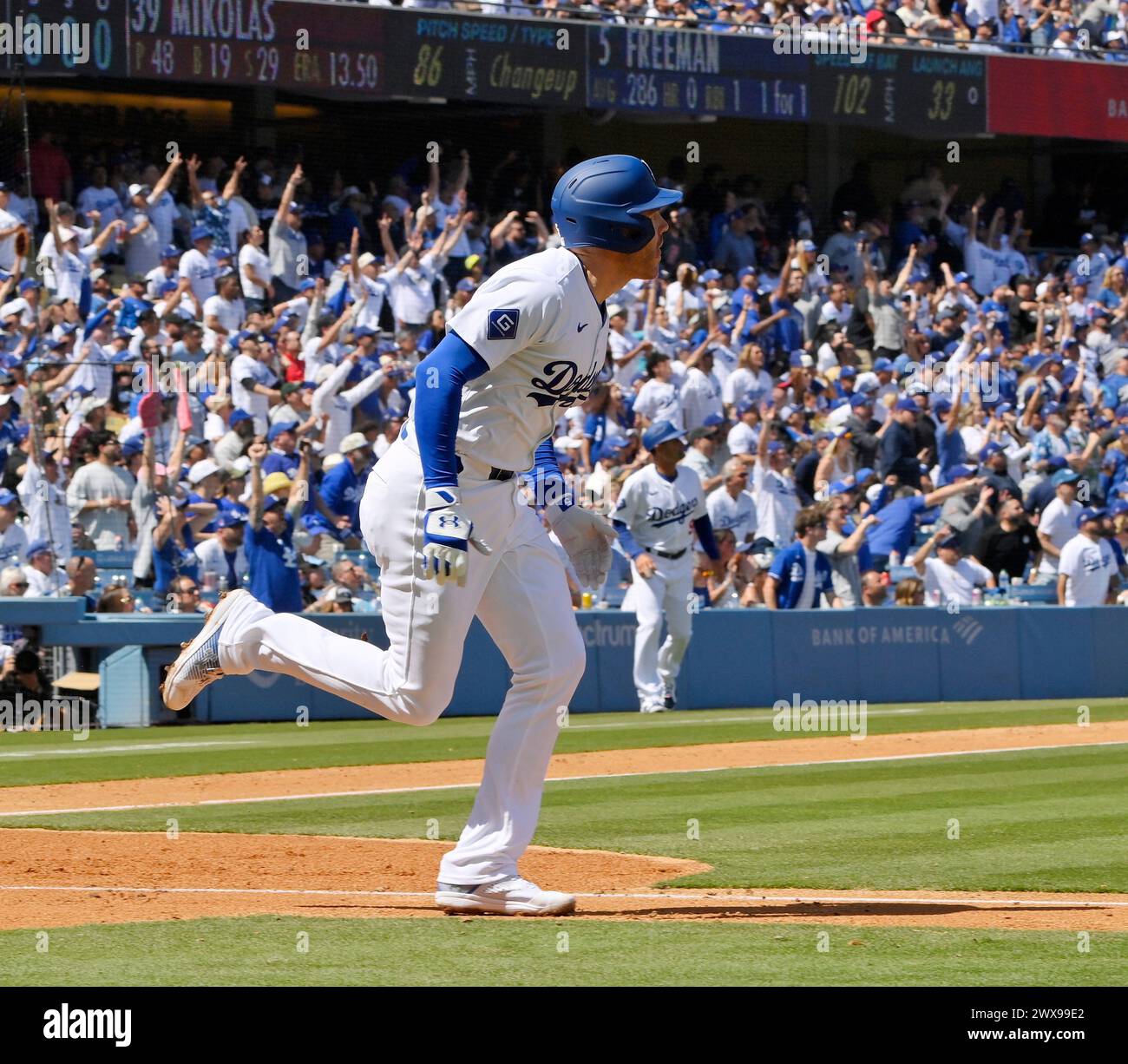 Los Angeles, United States. 28th Mar, 2024. Los Angeles Dodgers first ...
