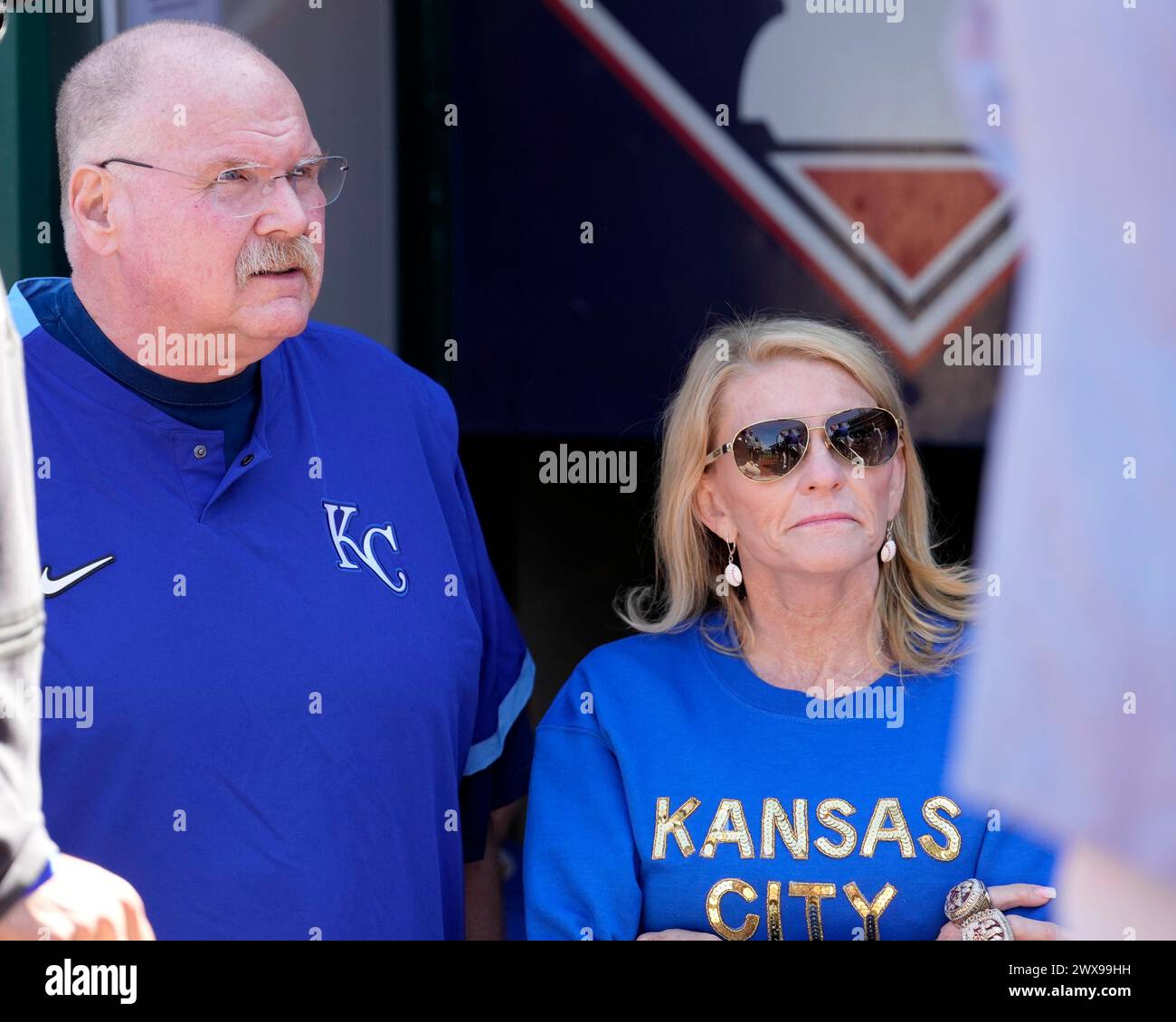 MAR 28, 2024: Kansas City Chiefs head coach Andy Reid and his wife ...