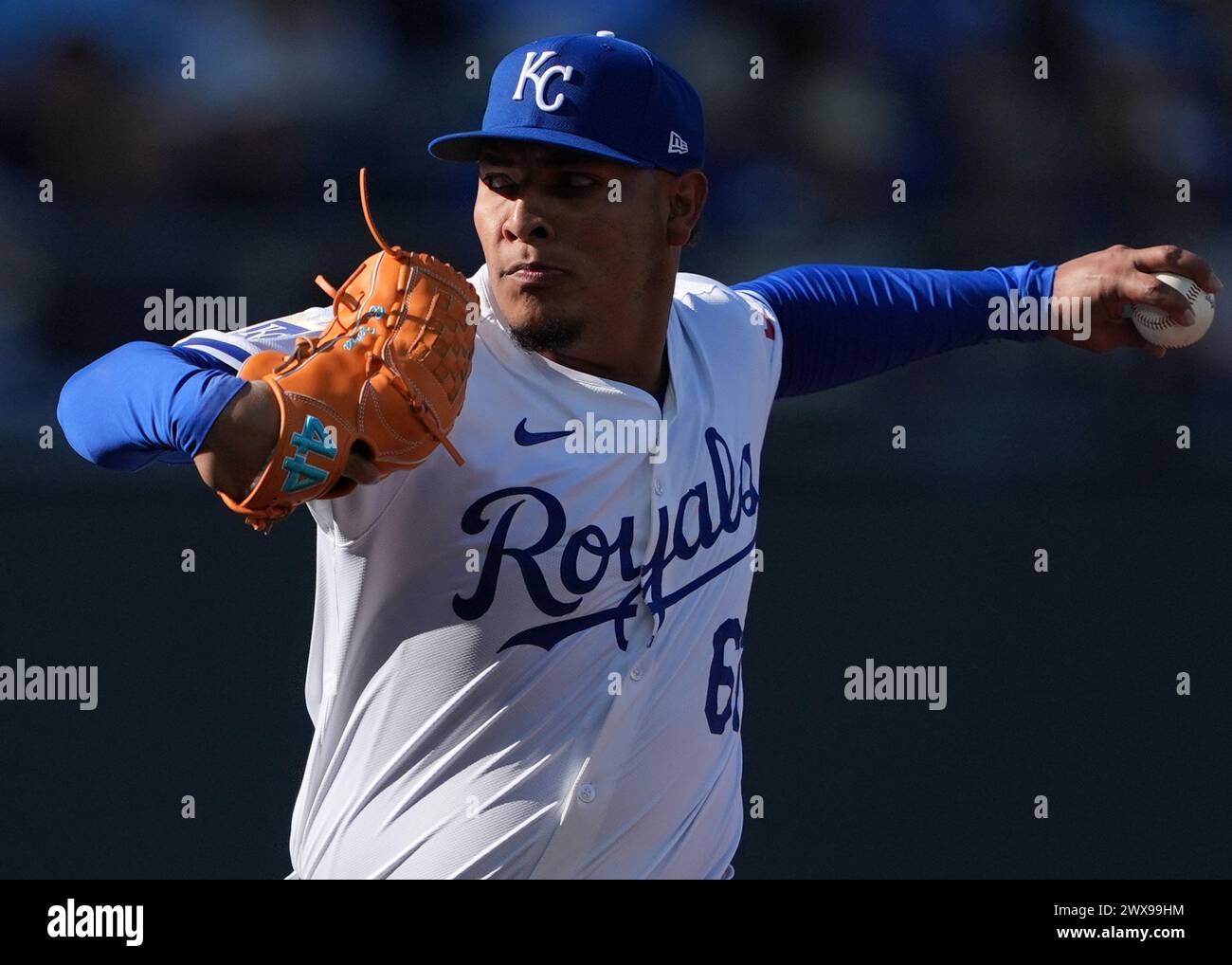 MAR 28, 2024: Kansas City Royals relief pitcher Angel Zerpa (61 ...