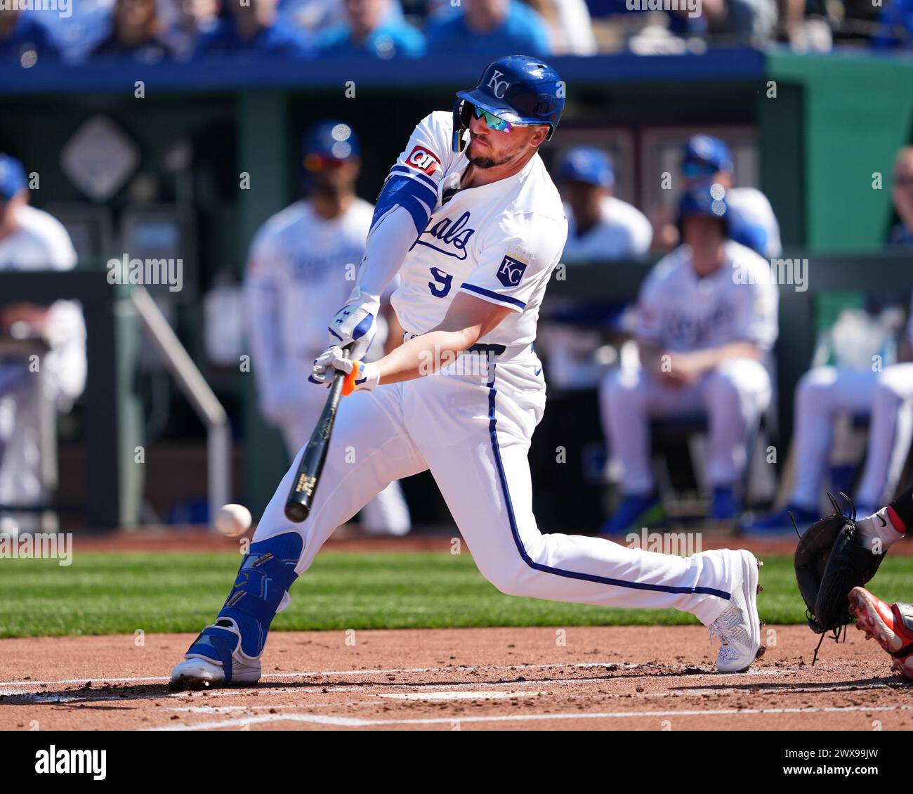 MAR 28, 2024: Kansas City Royals first baseman Vinnie Pasquantino (9 ...