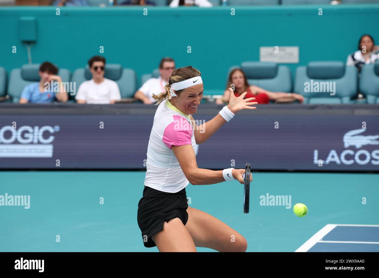 MIAMI GARDENS, FLORIDA - MARCH 28: Elena Rybakina from Kazakhstan ...