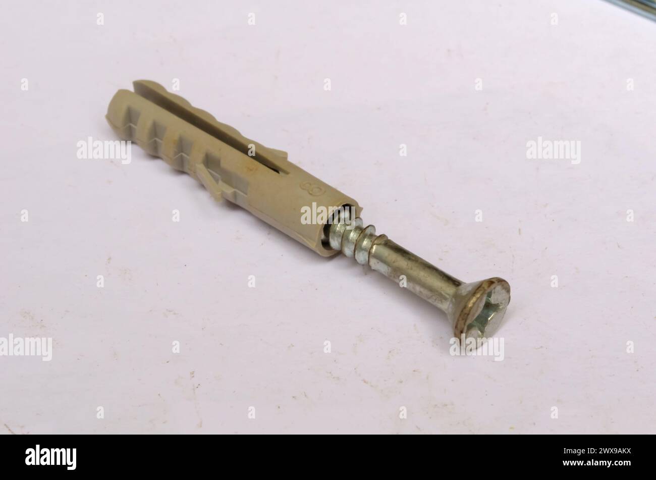 Screw In Rawlplug Stock Photo - Alamy
