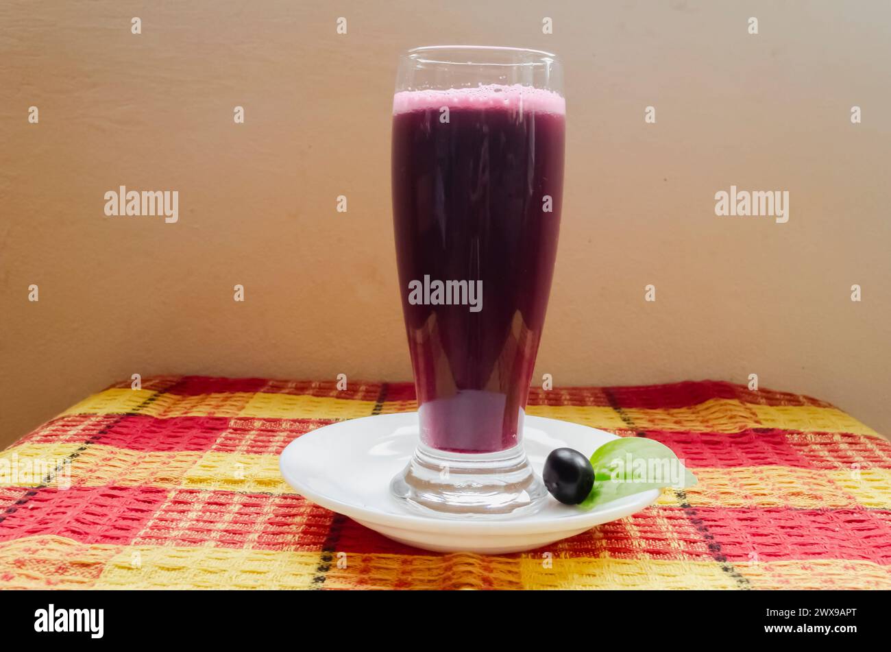 Jamun Fruit Juice Stock Photo - Alamy