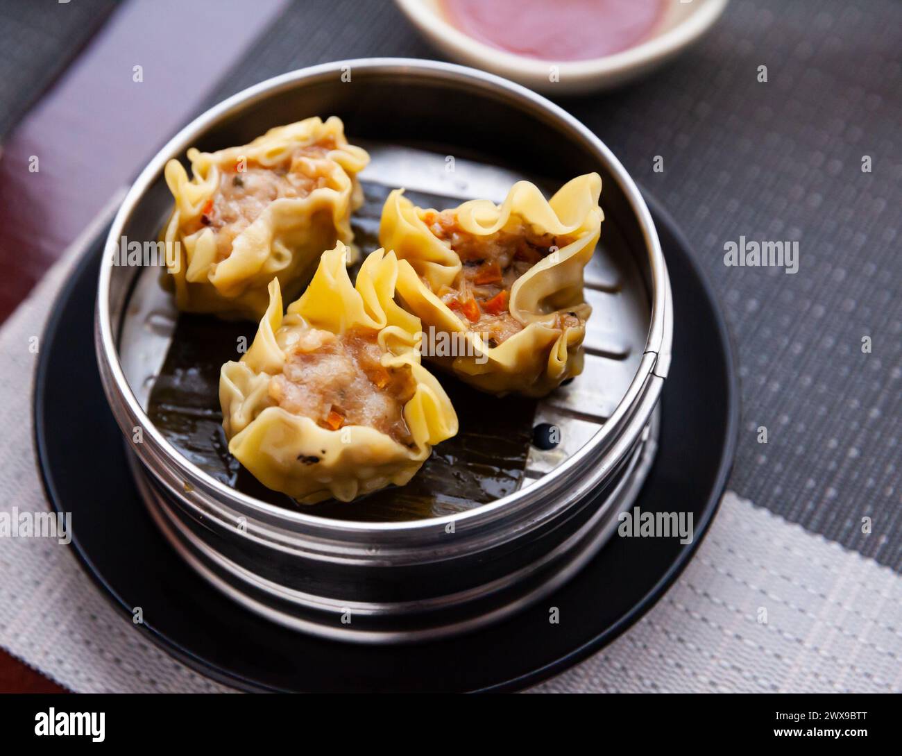 Japanese style Shumai dumplings Stock Photo - Alamy