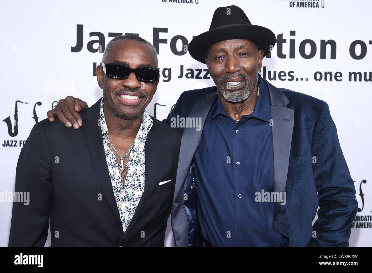 New York, USA. 28th Mar, 2024. (L-R) Steve Jordan and Ts Monk attend ...