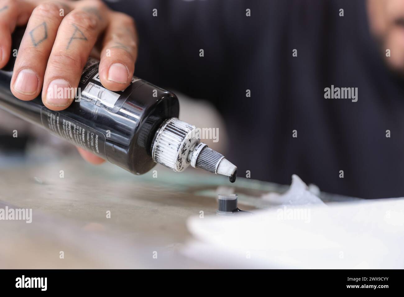 March 28, 2024, Mexico City, Mexico: Tattoo artist, Israel Ortega known ...