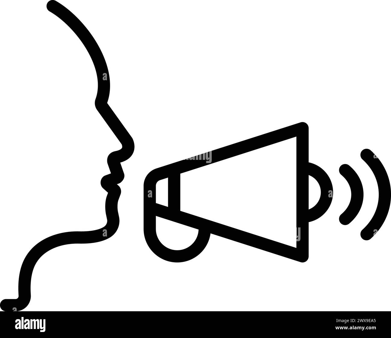 Icon for speaking, verbal Stock Vector Image & Art - Alamy